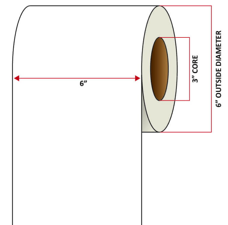 Premium Inkjet Poly Gloss Satin Labels - 6" wide x 2550" - Pacific ...