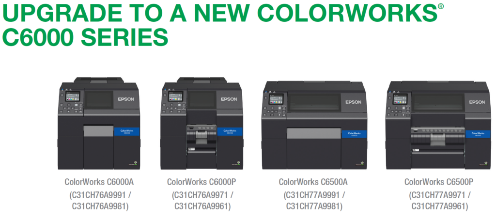 Upgrade to a New ColorWorks C6000/C6500 Series Printer - Pacific ...